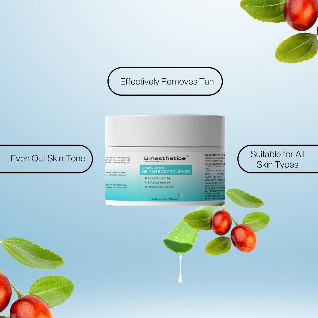 De-Tan Body Polisher-scrub form-100 gm - B-Aesthetico