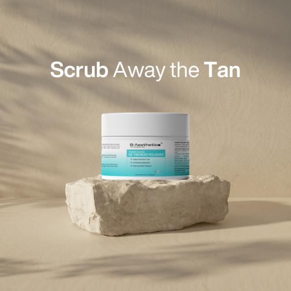 De-Tan Body Polisher-scrub form-100 gm - B-Aesthetico